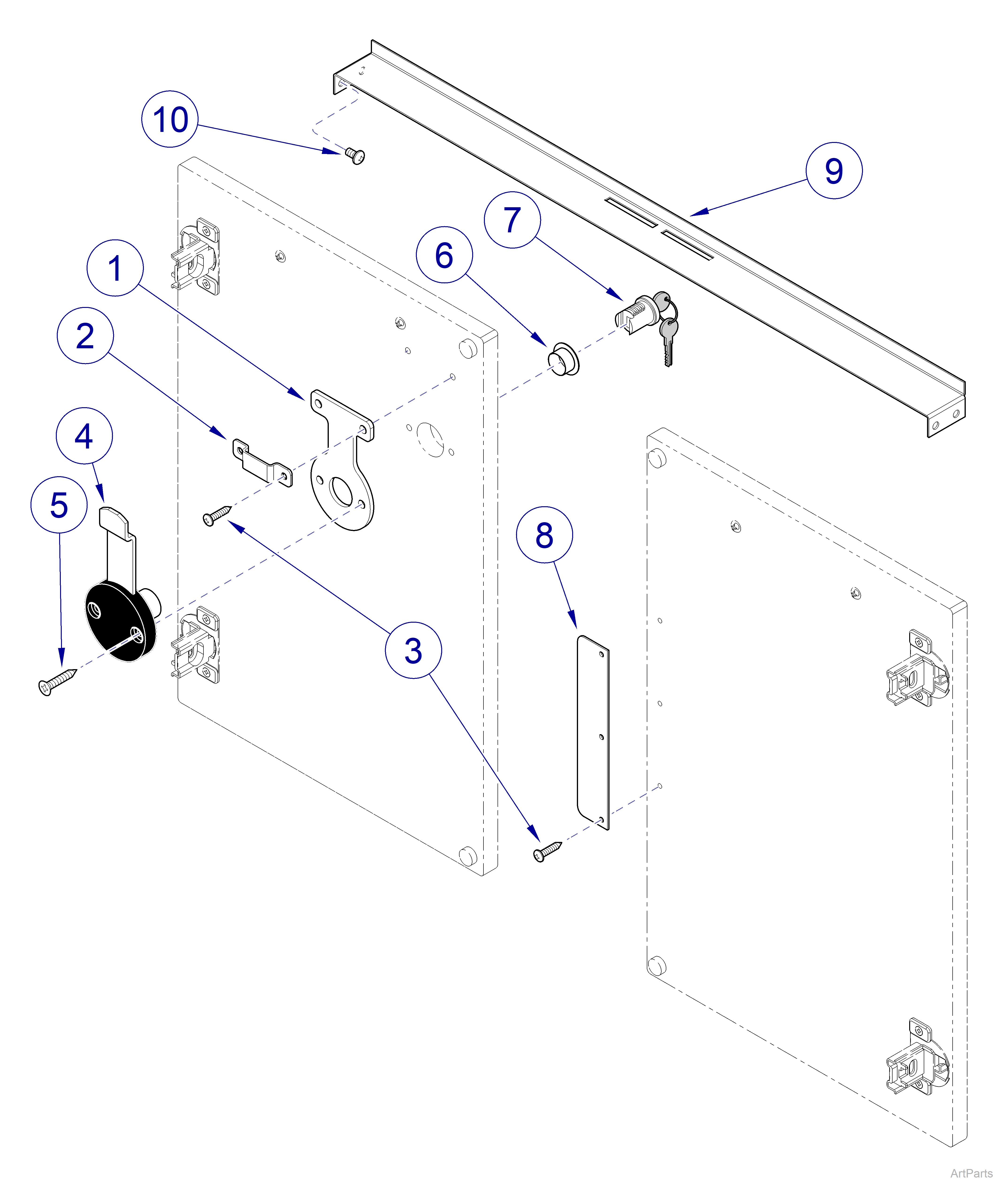 Ritter Modular Double Door Lock Kits