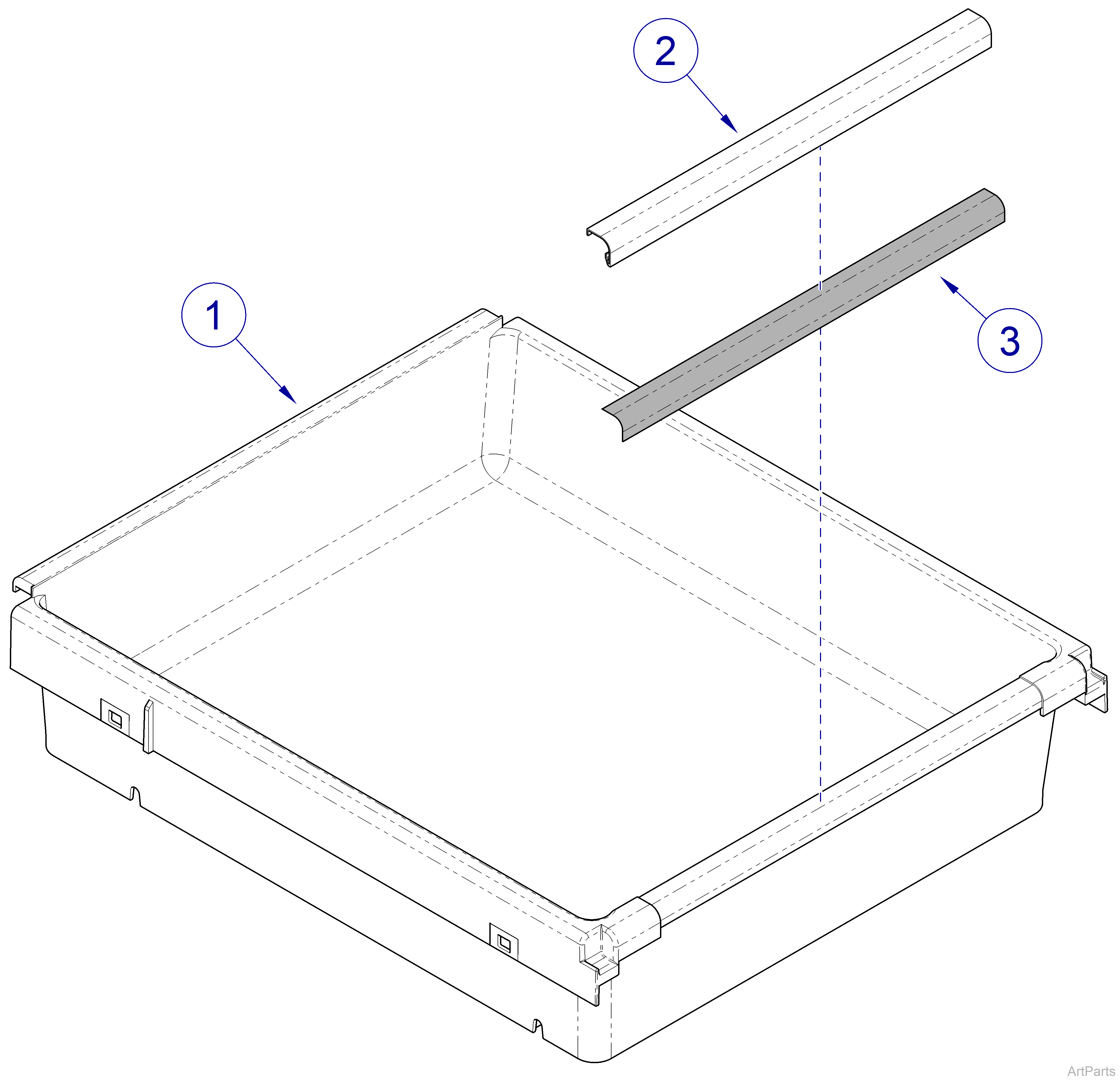 Vet Synthesis® Tables Plastic Tubs