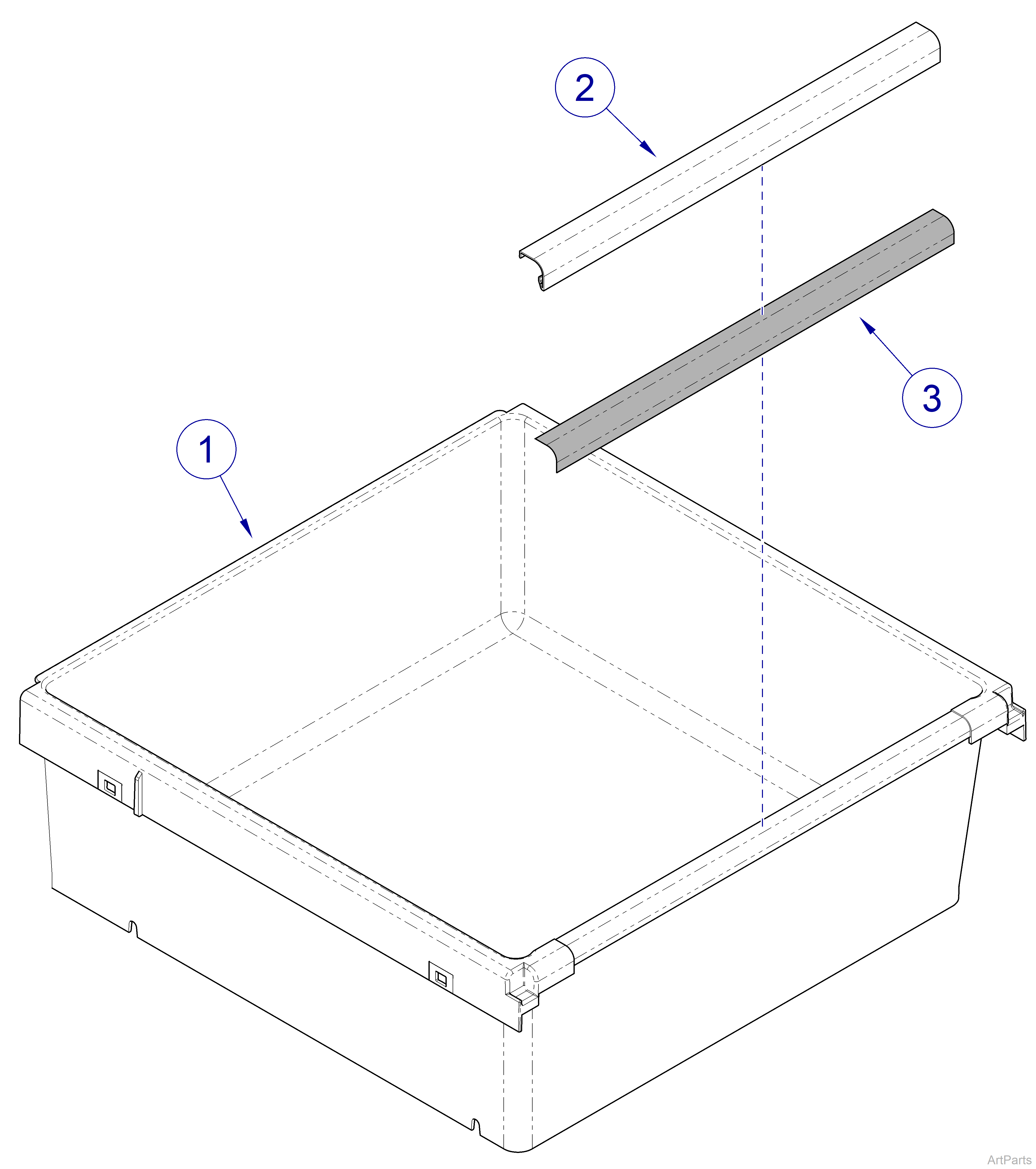 Vet Synthesis® Tables Plastic Tubs
