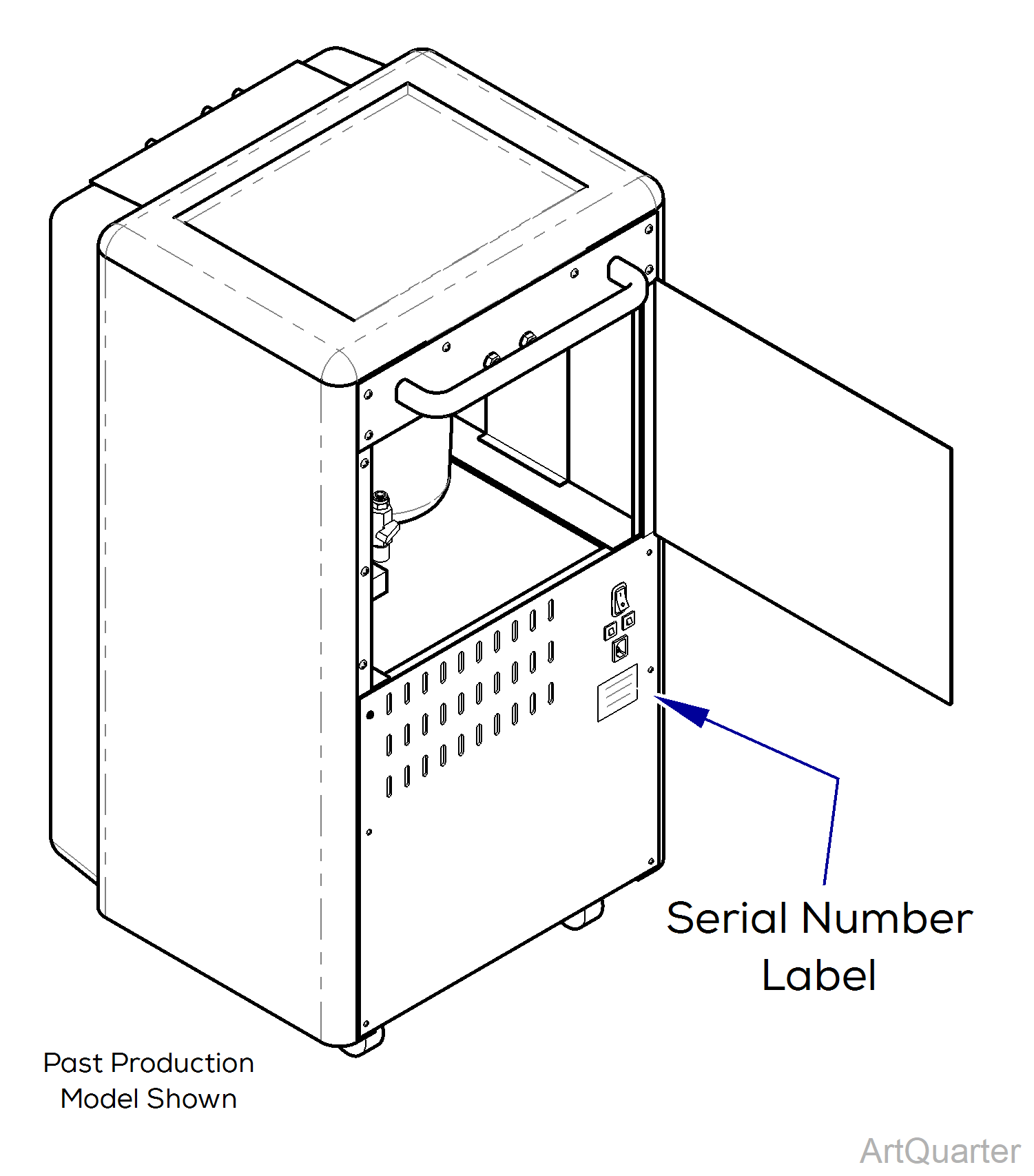 Midmark® 1000 Serial Number Location
