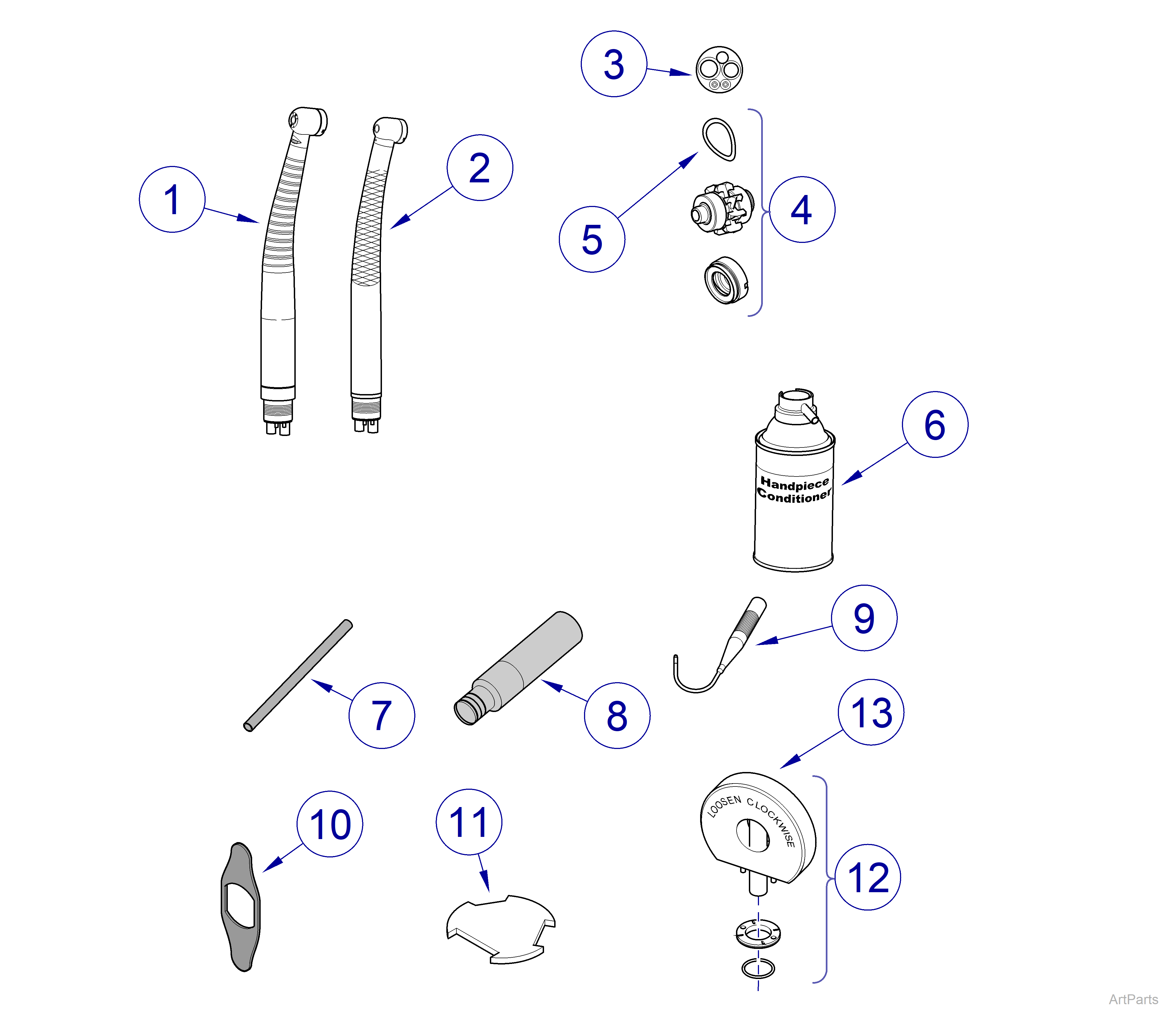 AH9000 Mobile Delivery Unit Handpieces and Maintenance